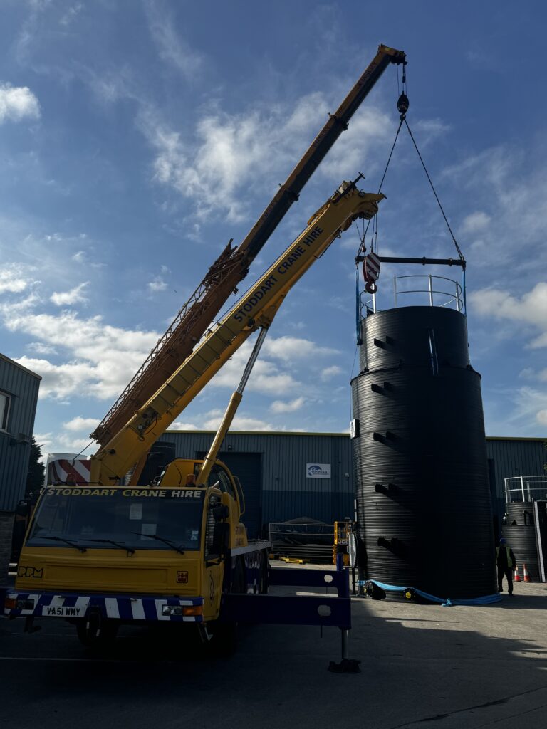 Building the biggest ever bunded chemical storage tank! • Chem Resist