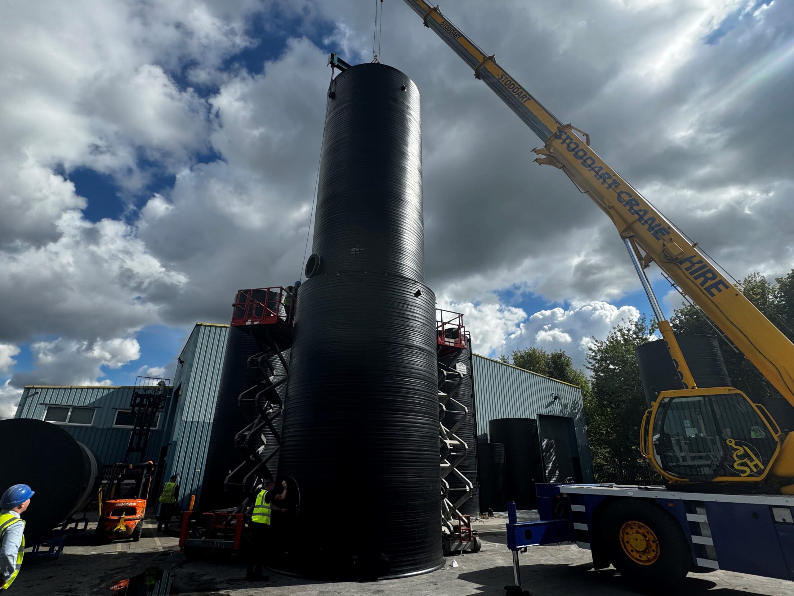 Building the biggest ever bunded chemical storage tank! • Chem Resist